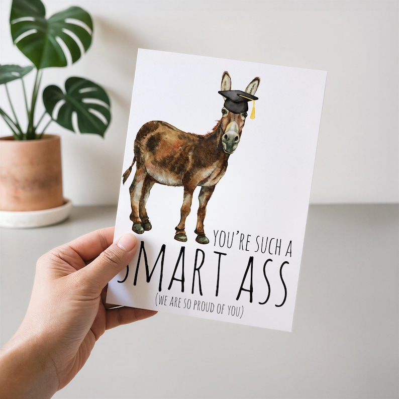 Funny Graduation Card Printable | Smart Ass Graduation Card ...