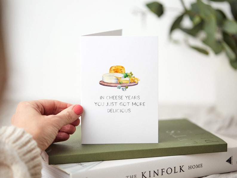PRINTABLE Punny Birthday Card in Cheese Years You Just Got - Etsy