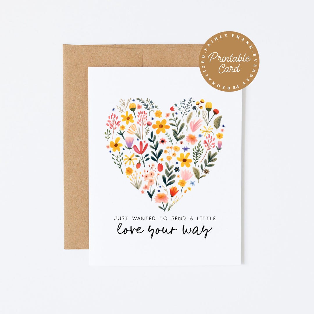 PRINTABLE Just Because You're Amazing - Get Well Soon & Thinking of You ...