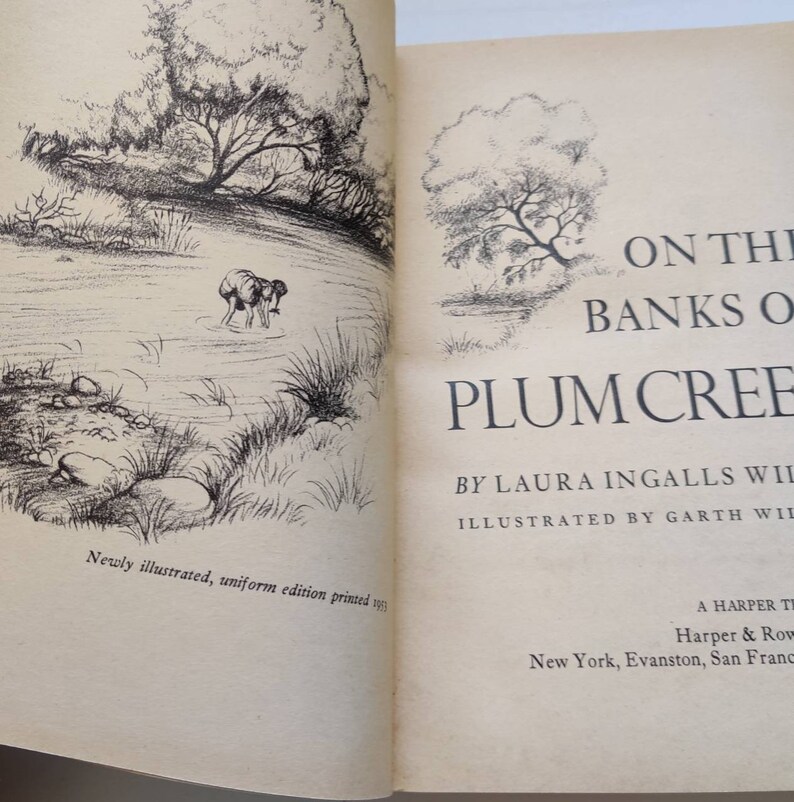 1971 on the Banks of Plum Creek by Laura Ingalls Wilder, Vintage Book ...