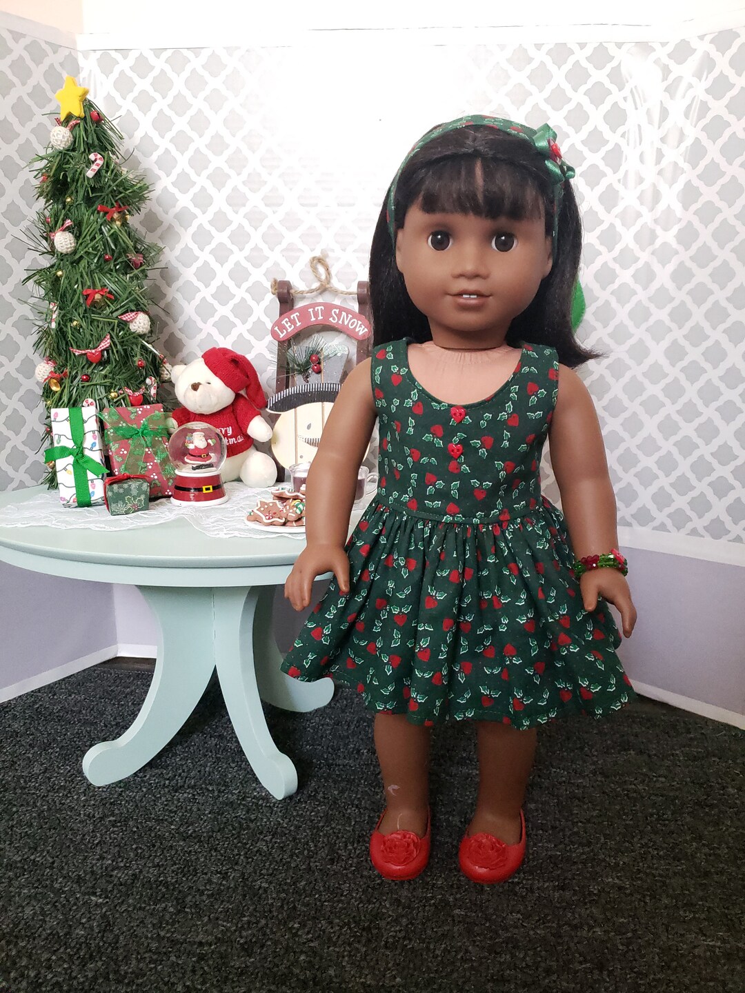 15% OFF! Cute Dress for 18-inch Dolls Perfect for the Holidays! - Etsy