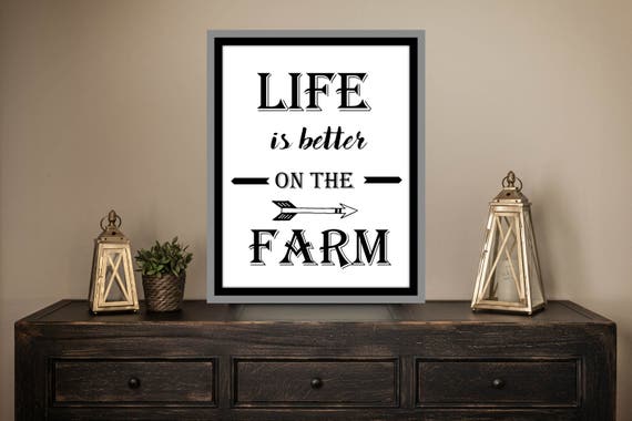 Life is Better on the Farm INSTANT PRINTABLE DOWNLOAD 8x10 - Etsy