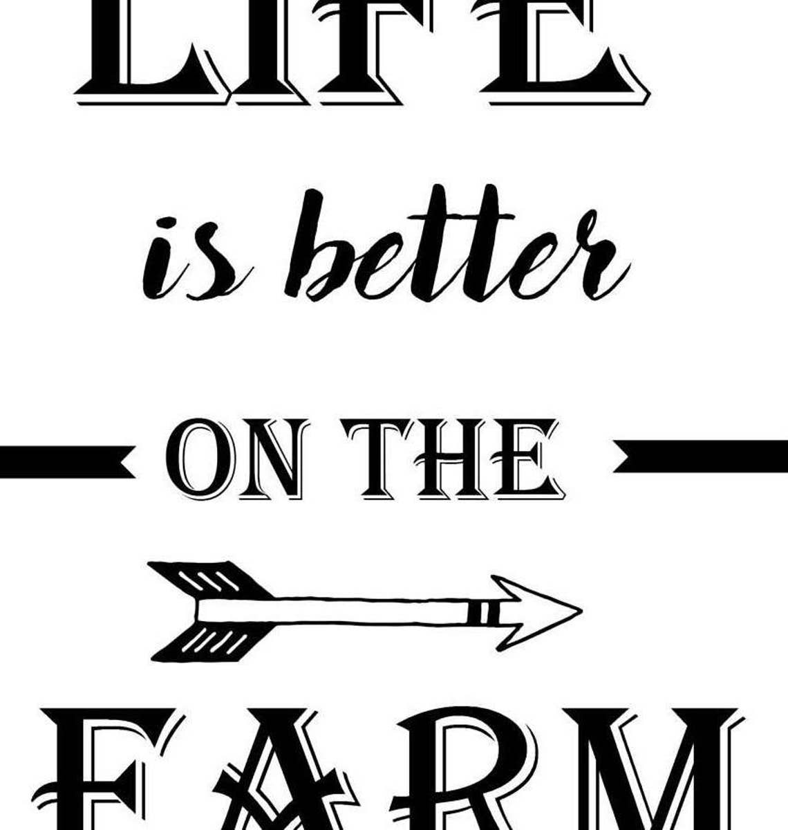 Life is Better on the Farm - INSTANT PRINTABLE DOWNLOAD 8x10 Wall Art ...