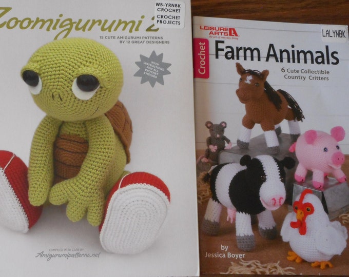 Crochet Animal Amigurumi Pattern Books Like New. Your Choice - Etsy