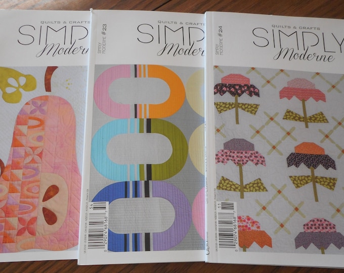 Simply Modern Quilt Magazine, Back Issues. Like New, With Very Light ...