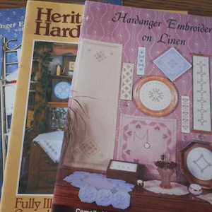 Hardanger Charted Embroidery Pattern Books. Your Choice, on Linen ...