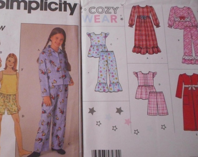 Sleepwear for Girls. Nightgown, Pajamas, Robe. Your Choice of Sewing ...