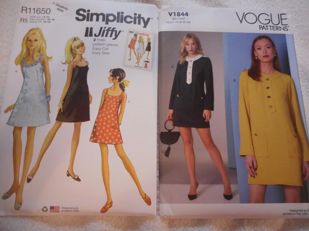 Women's Retro 1970 Dress Patterns. Your Choice of Like New Sewing ...