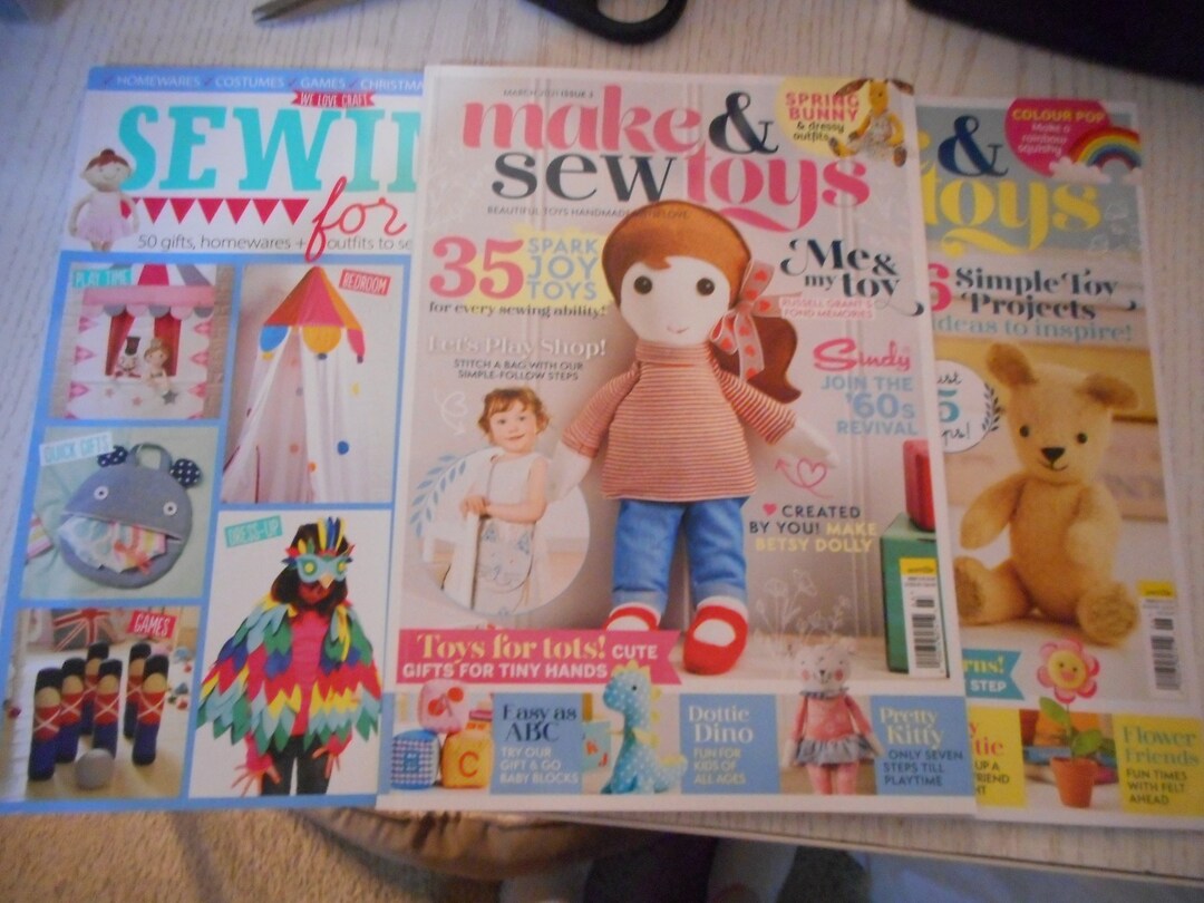 Make and Sew Toys Magazine With Patterns. Loaded With Trendy, Whimsical ...