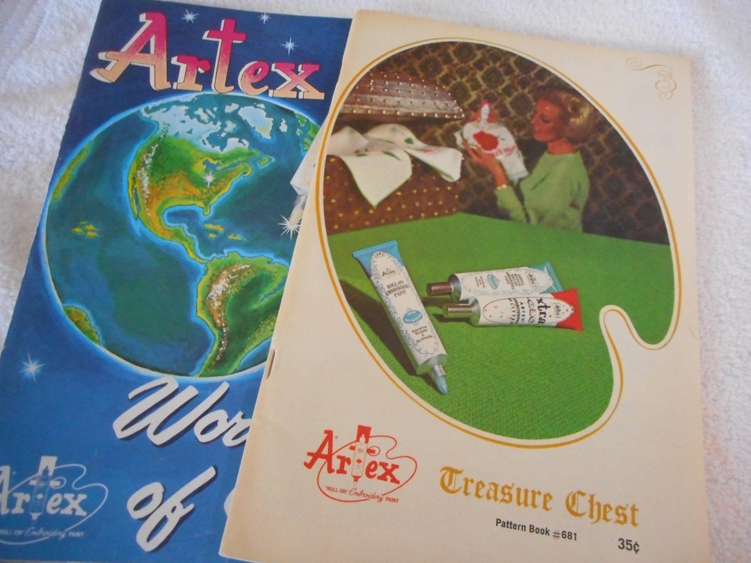 Vintage Artex Catalogs. Set of Two. Four Artex Roll on Embroidery Paint ...