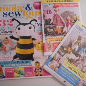 Make and Sew Toys Magazine With Patterns. Loaded With Trendy, Whimsical ...