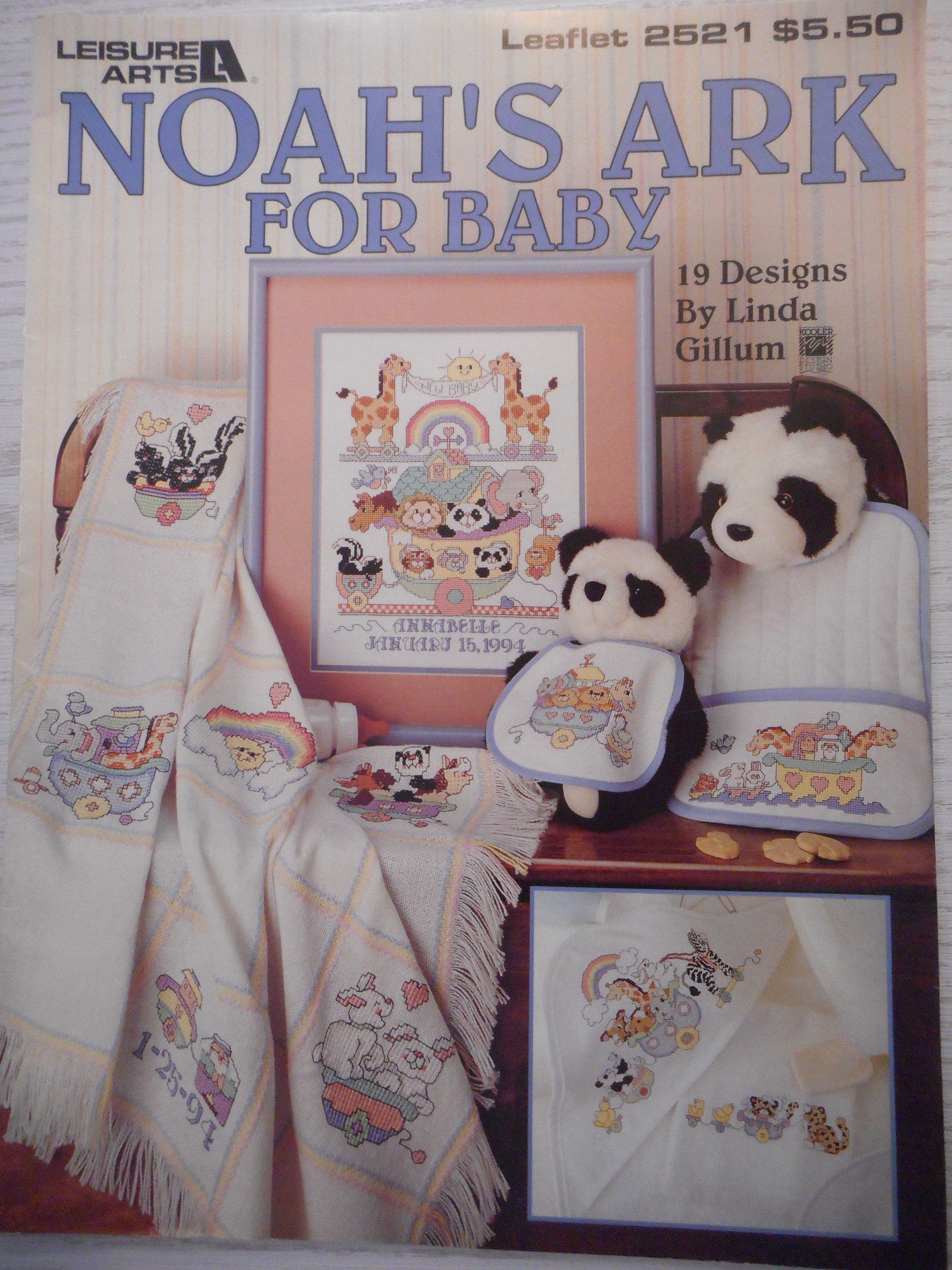 Baby Cross Stitch Pattern Booklets Your Choice. Noah's Ark, Teddy Bears ...