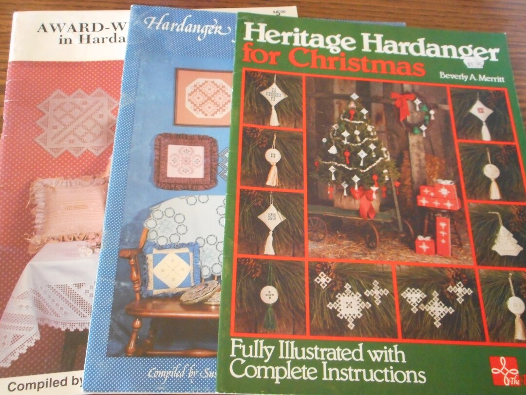 Hardanger Charted Embroidery Pattern Books. Your Choice, Christmas ...