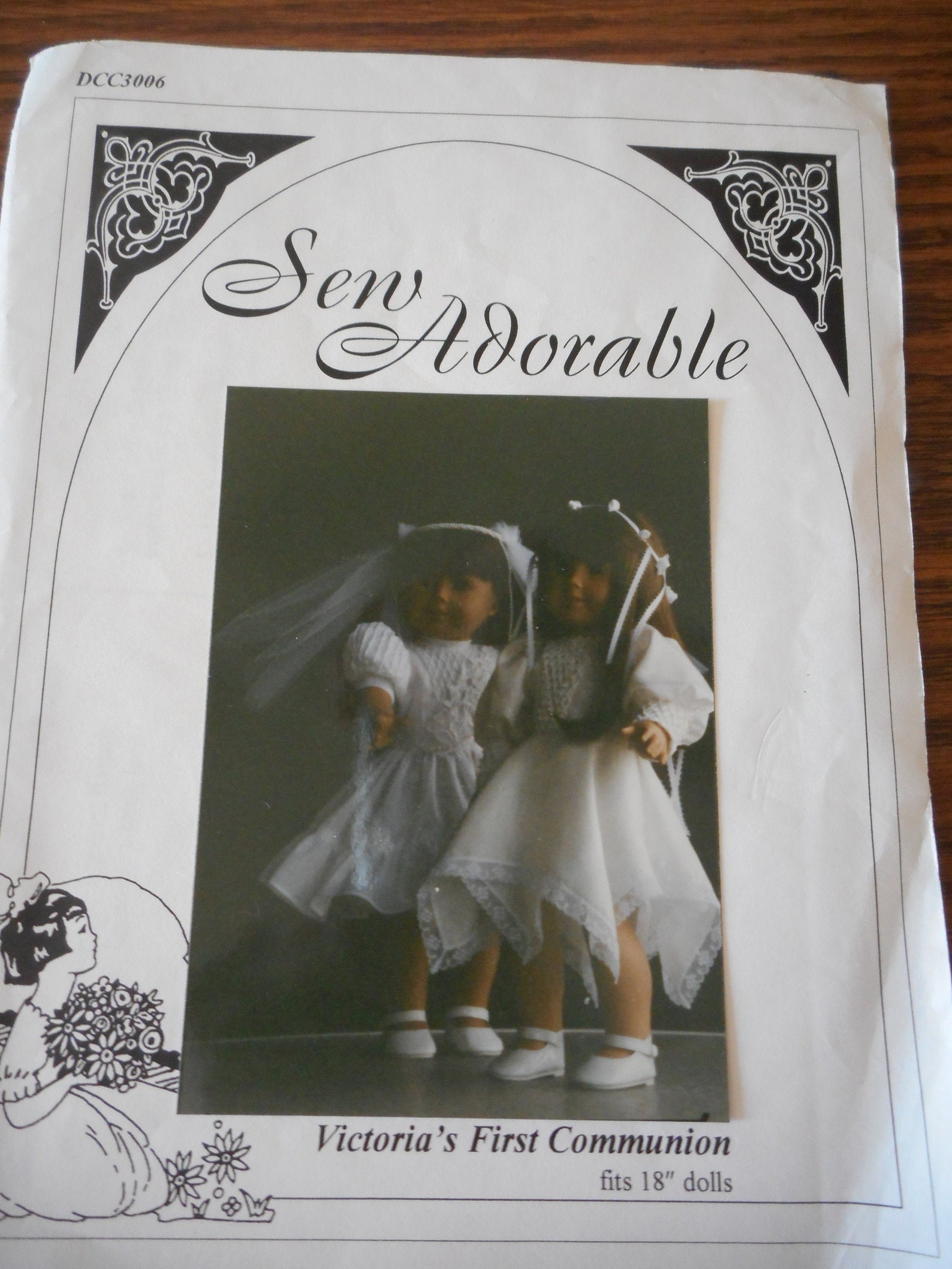 Victoria's First Communion Dress. Sewing Pattern for 18 - Etsy