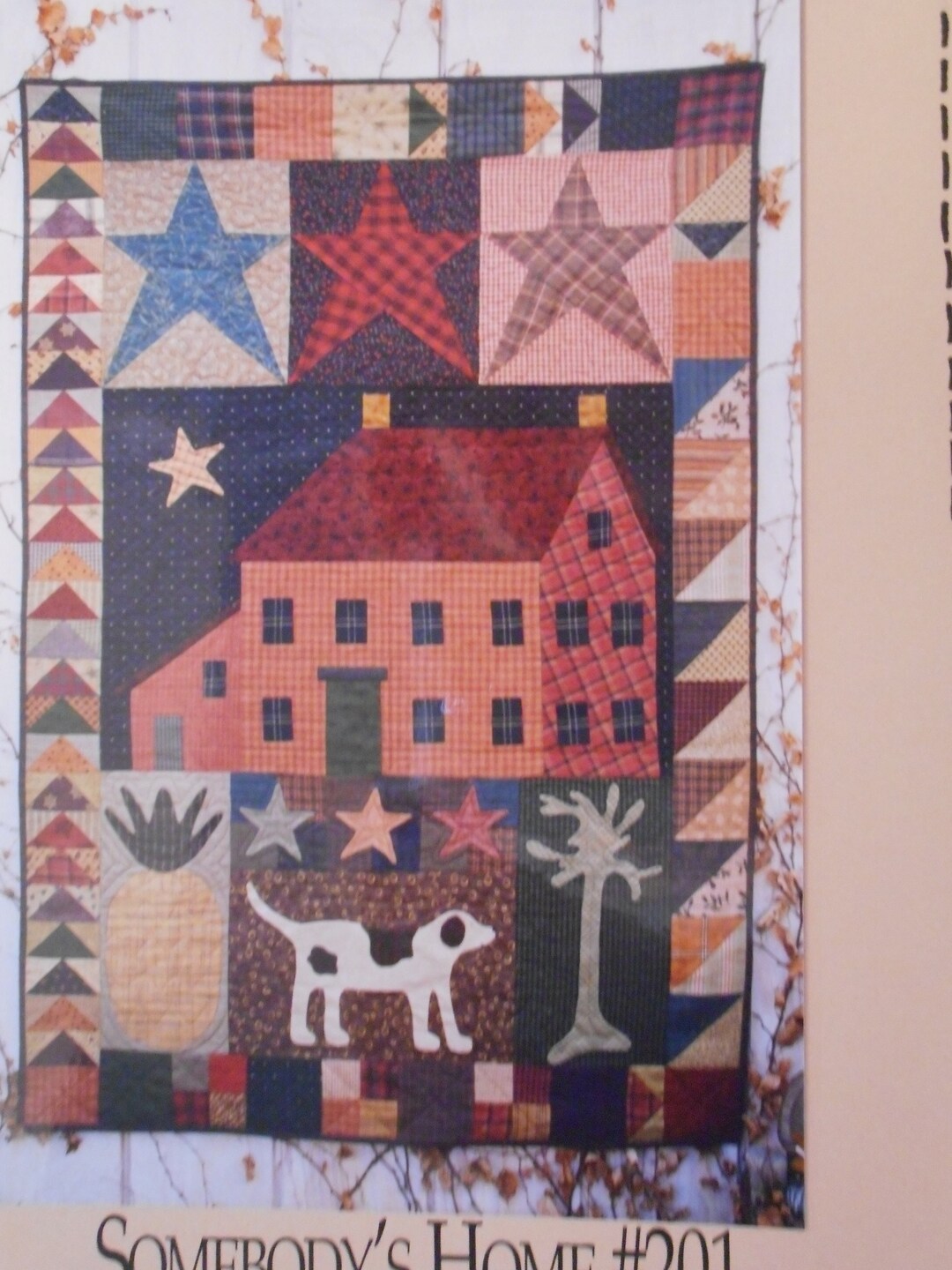 Somebody's Home, Quilt Pattern by Country Threads. 38 X 55 Inches. Like ...