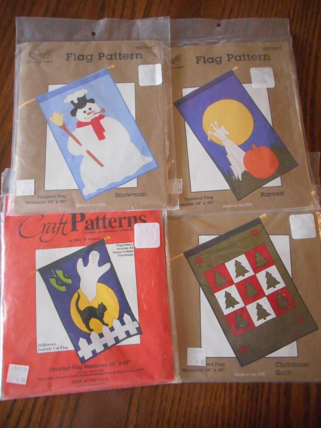 Seasonal Garden Flag Patterns, Your Choice, 34 X 50 Inches Uncut - Etsy