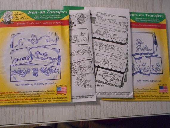 New Aunt Martha Border Embroidery Transfers. Your Choice of - Etsy