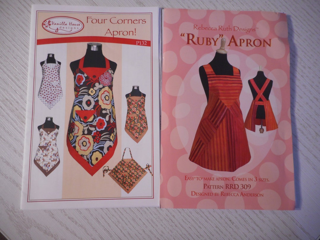 Retro Full Bib Style Apron Patterns. Your Choice of Like New Sewing ...