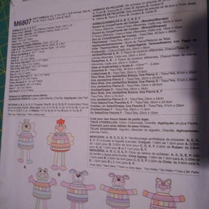 Wacky Plush Animal Toys for Kids and Babies. Like New, Uncut Sewing ...