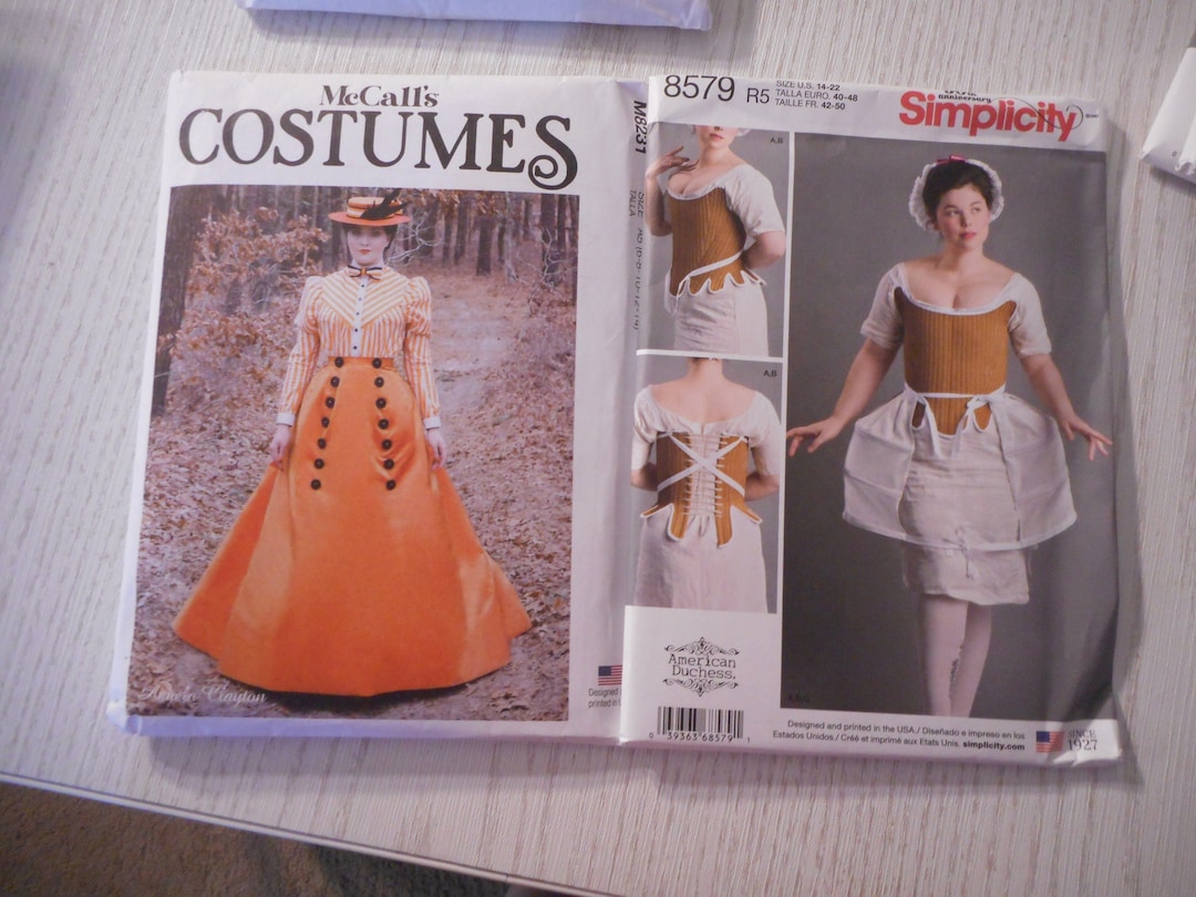 Women's Historical Costume and Under Garments, Gown Circa 1800-1900 ...