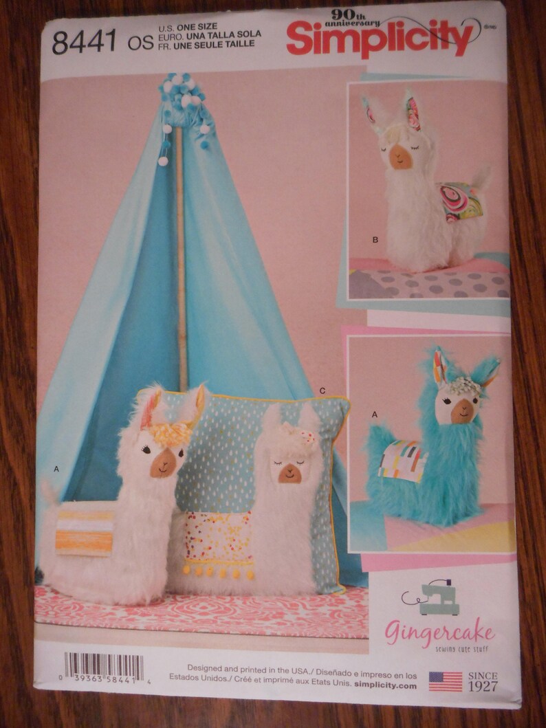 Cute Llamas / Tee-pee Patterns With Accessories Sewing | Etsy