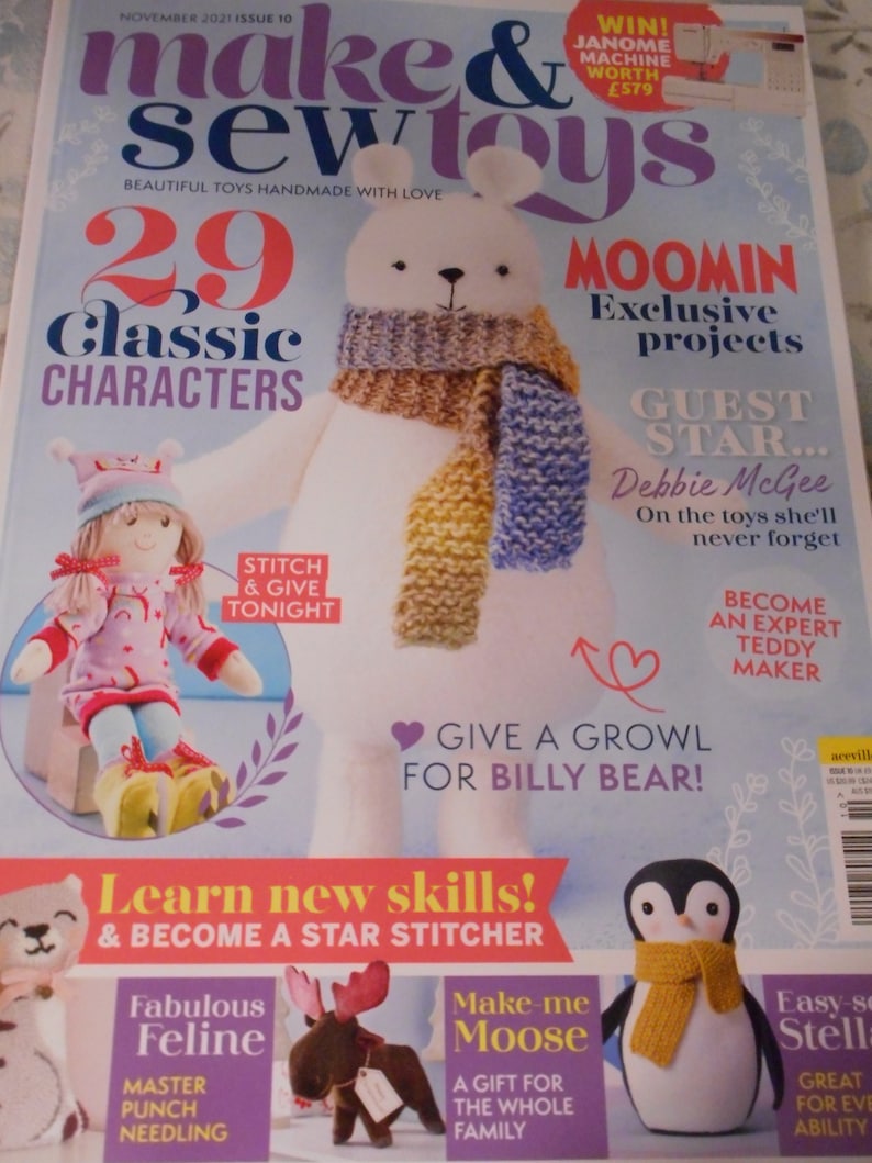 Make and Sew Toys Magazine With Patterns. Loaded With Trendy | Etsy