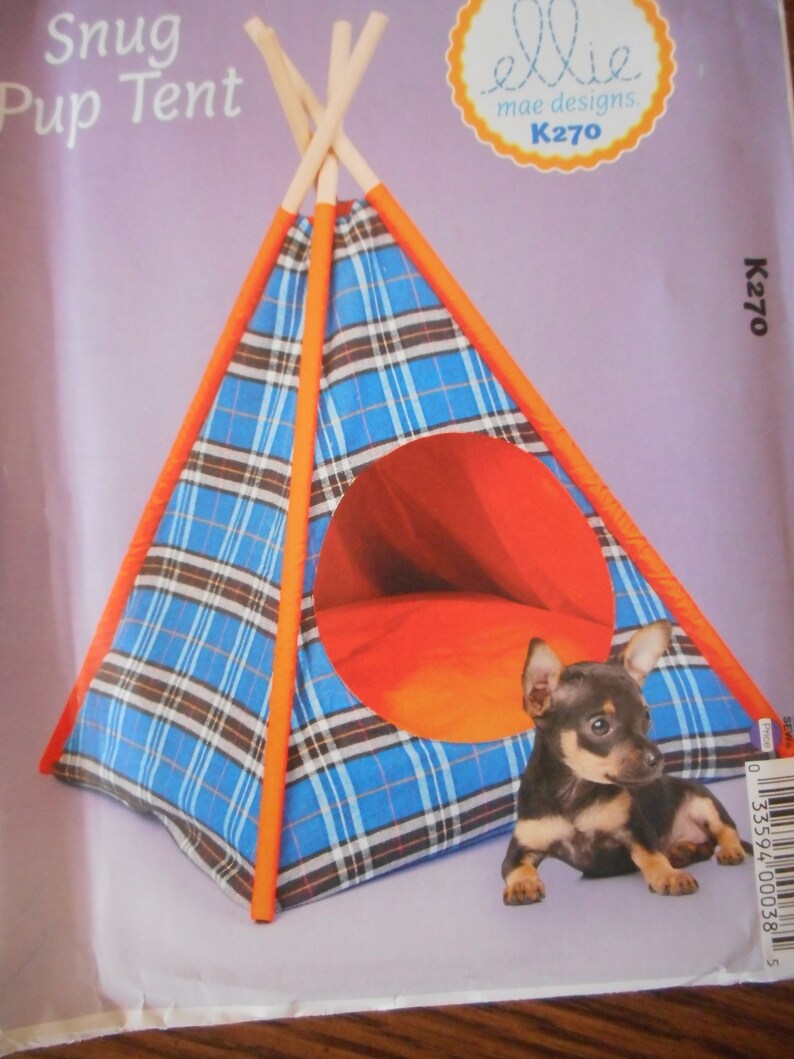 Snug Pup Tent Dog Bed Like New Sewing Pattern. Please Read | Etsy
