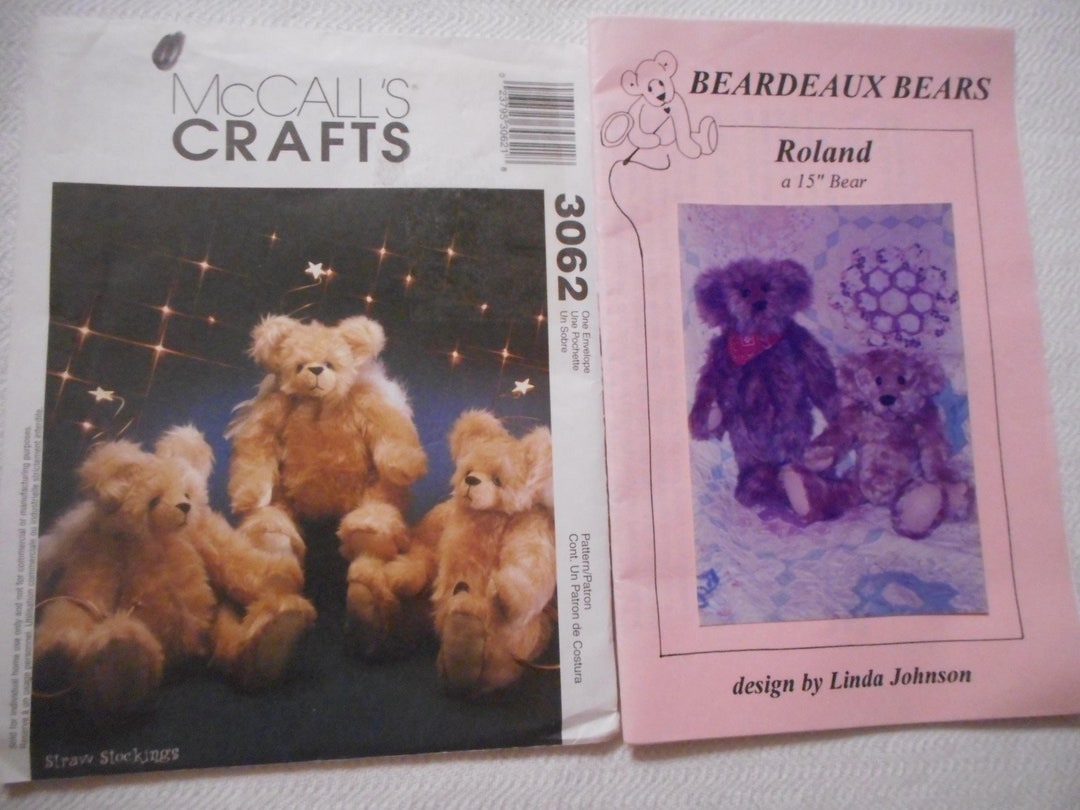 Teddy Bears With Movable Arms, Plush Animal Sewing Patterns. Your ...
