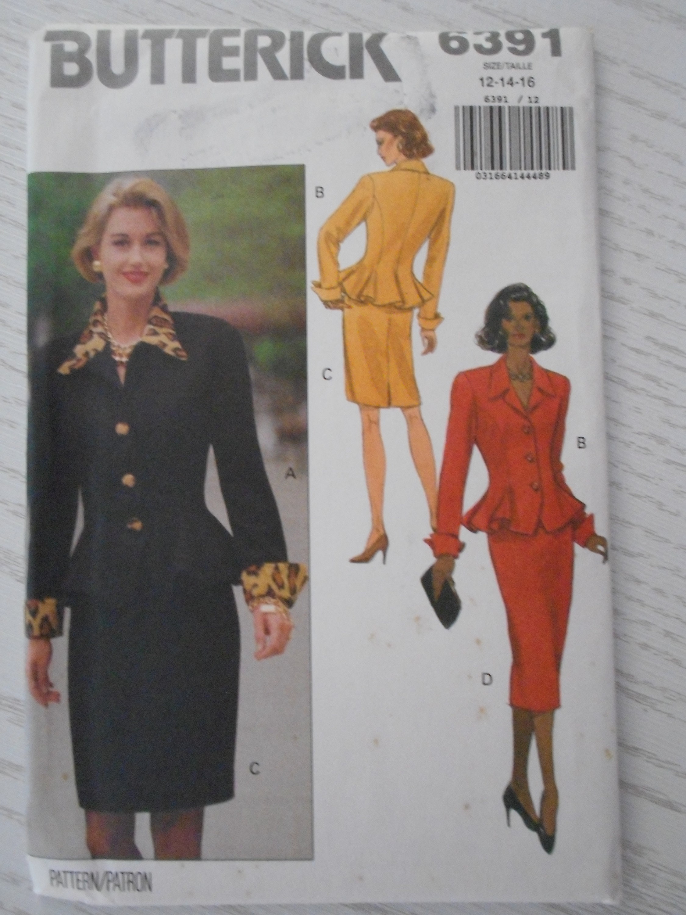 Women's Suit Patterns Skirt and Jacket. Sizes 8 and - Etsy
