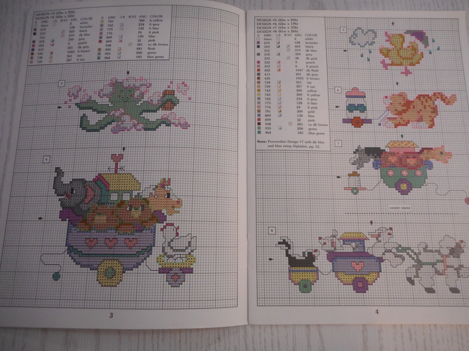 Baby Cross Stitch Pattern Booklets Your Choice. Noah's Ark, Teddy Bears ...