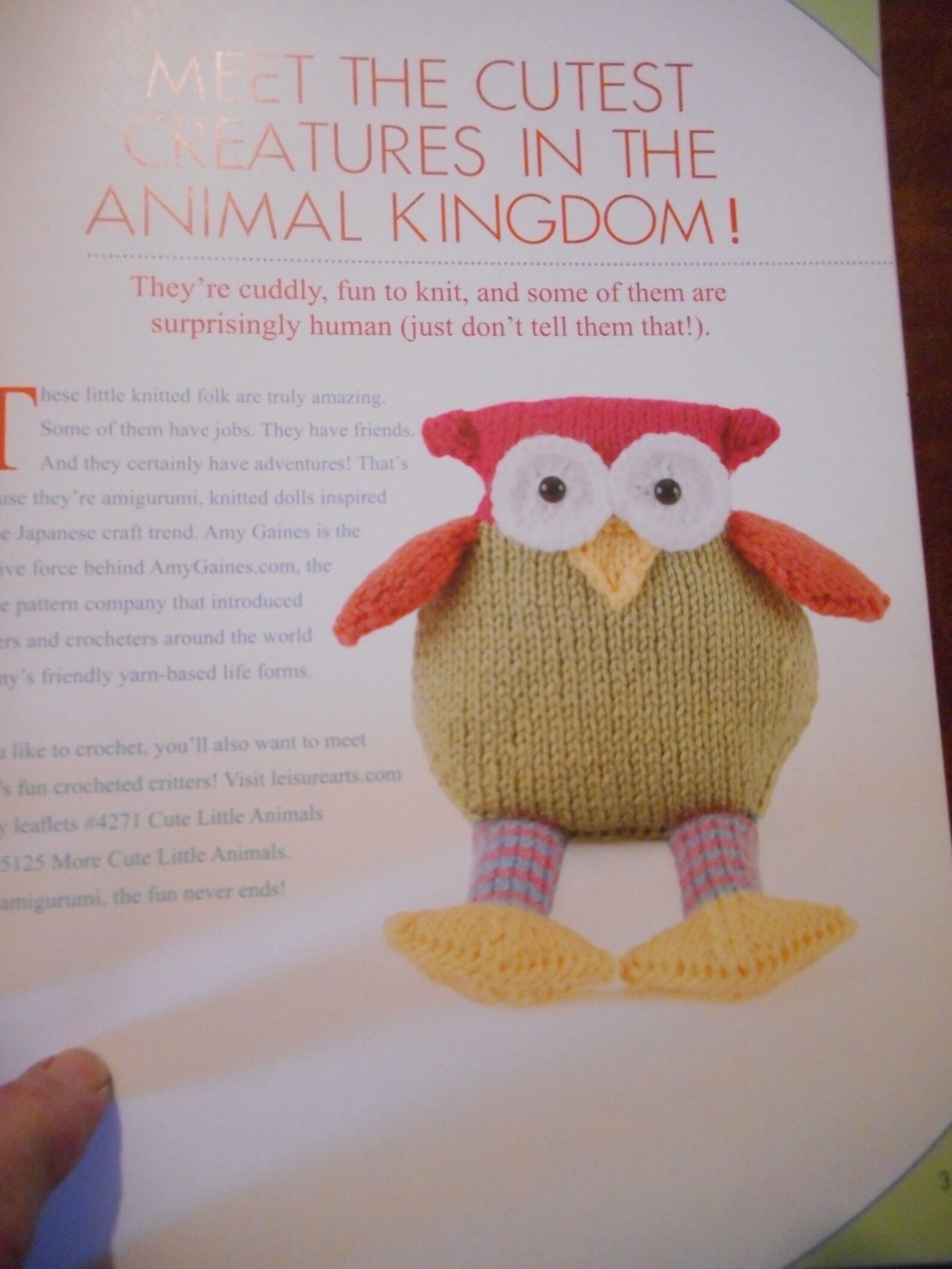 Little Knitted Creatures 26 Amigurumi Designs by Amy Gaines. - Etsy