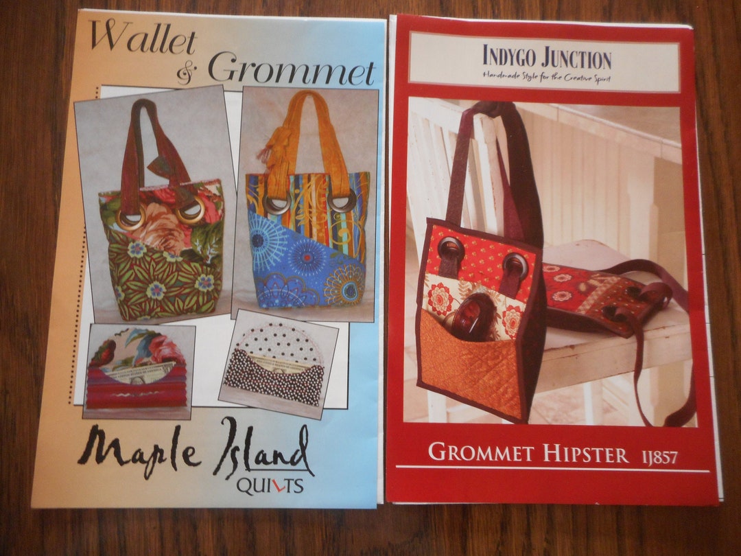 DIY Trendy Grommet Handbags. Your Choice of Like New Sewing Patterns ...