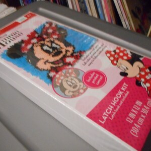 Disney's Minnie Mouse Latch Hook Kit by Dimensions. Like New. 12 X 12 ...