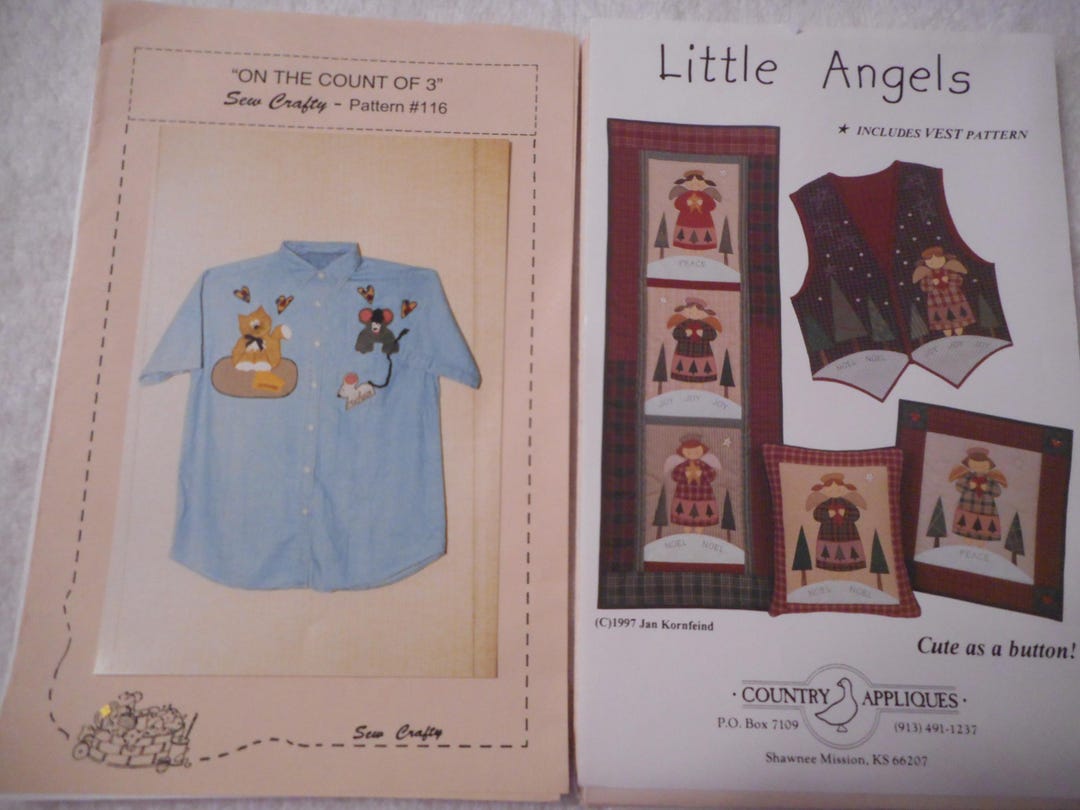 Applique Sewing Patterns for Clothing, Pillows, Quilt. Like New - Etsy