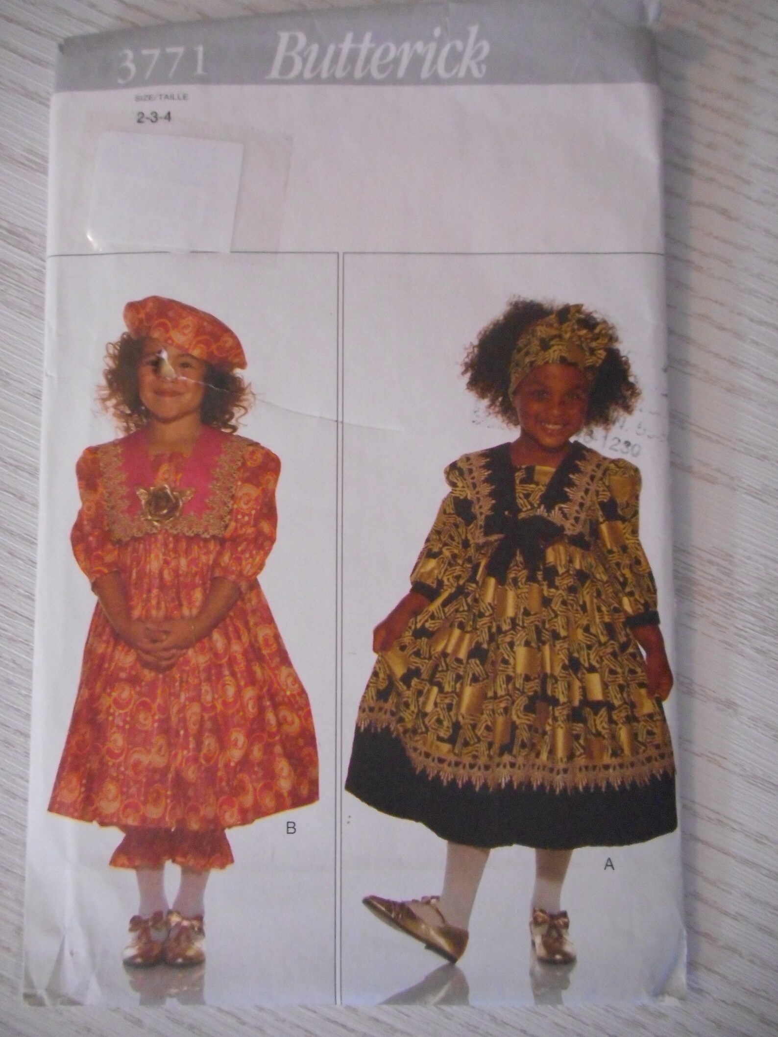 Little Girls Fancy Dress Patterns With Overskirts Pantaloons: | Etsy