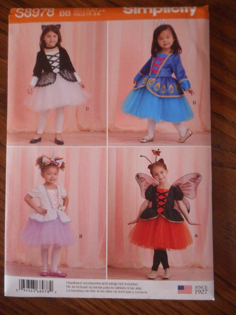 Girls Halloween Costumes Like New Sewing Patterns. Sizes 3-6 - Etsy
