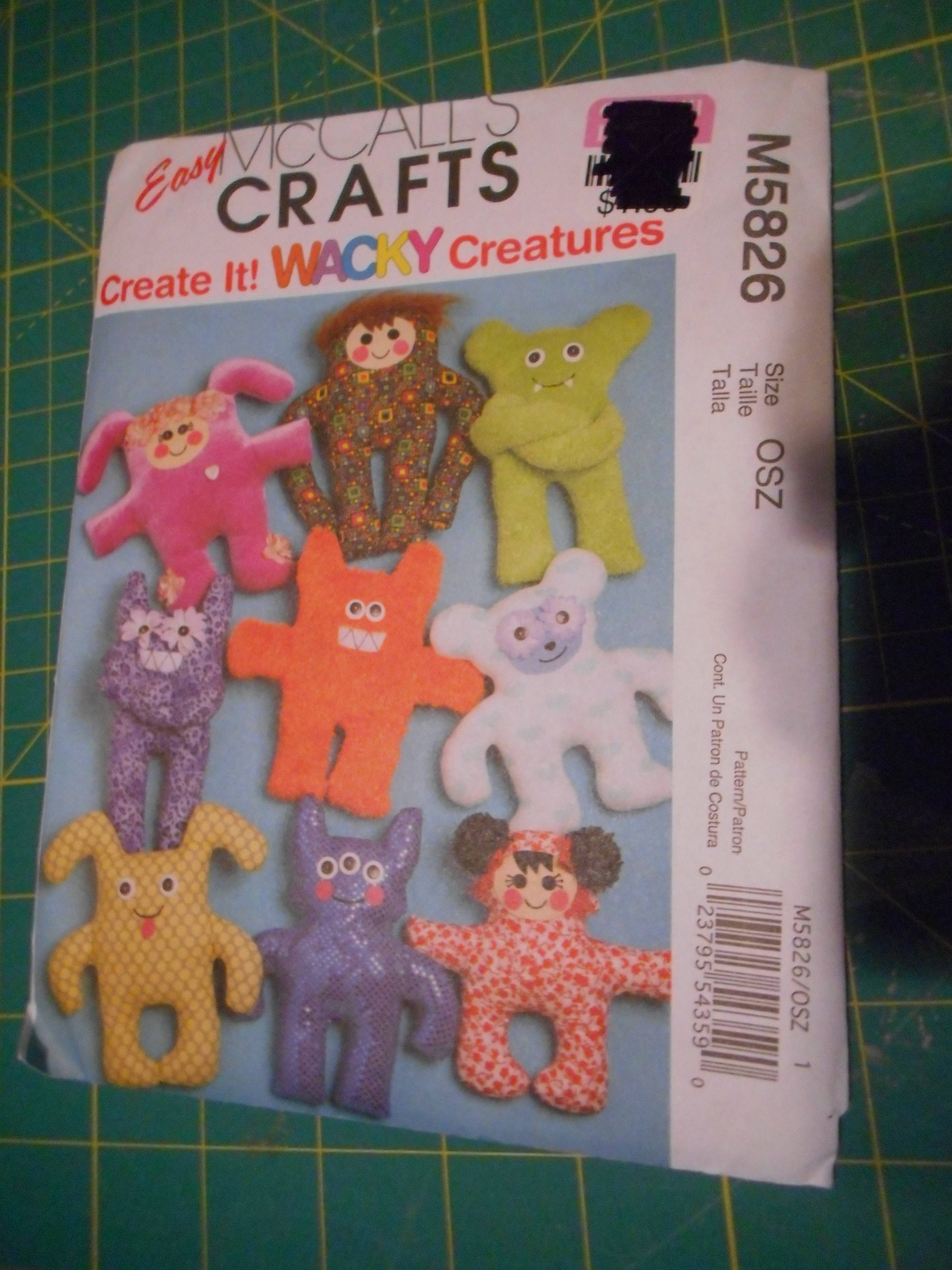 Wacky Plush Animal Toys for Kids and Babies. Like New Uncut | Etsy