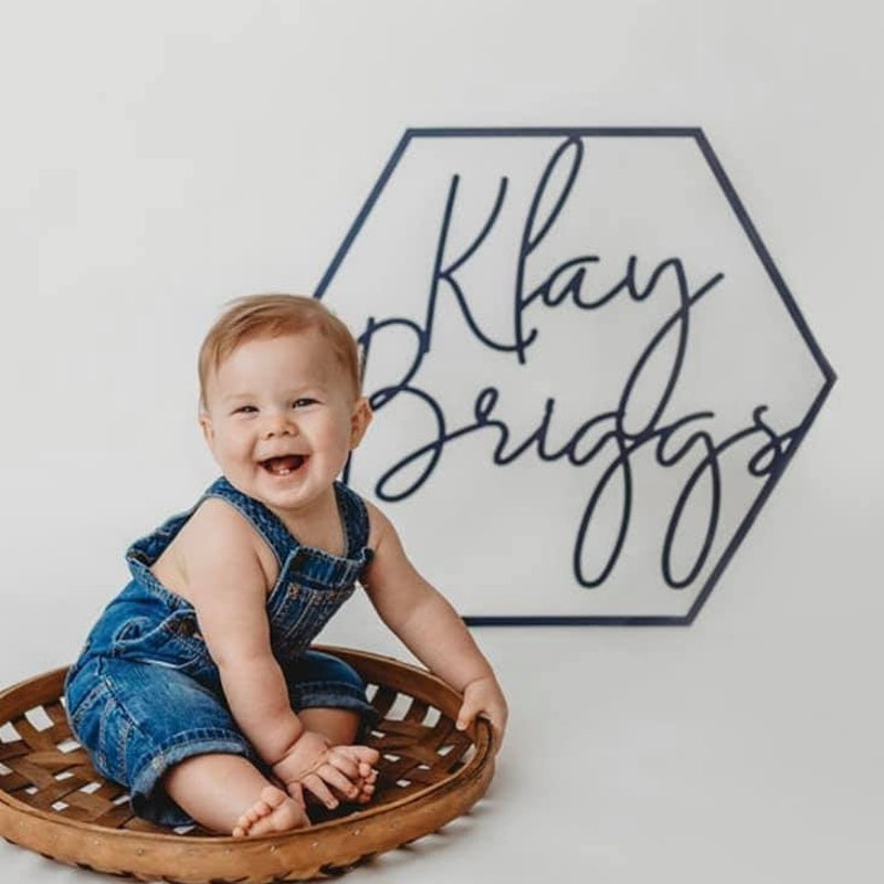 Hexagon Sign - Etsy