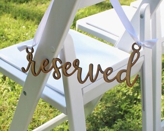 Laser Cut Reserved Sign - Etsy
