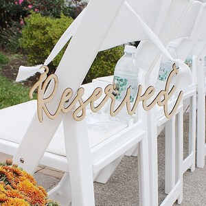Reserved Seating Signs Ii Wedding Custom Reserved Seat Sign Reserved ...