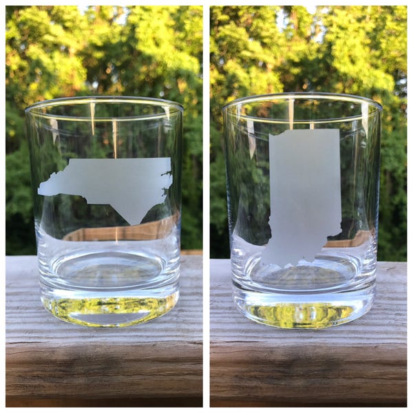 Etched Whiskey Glass - Etsy