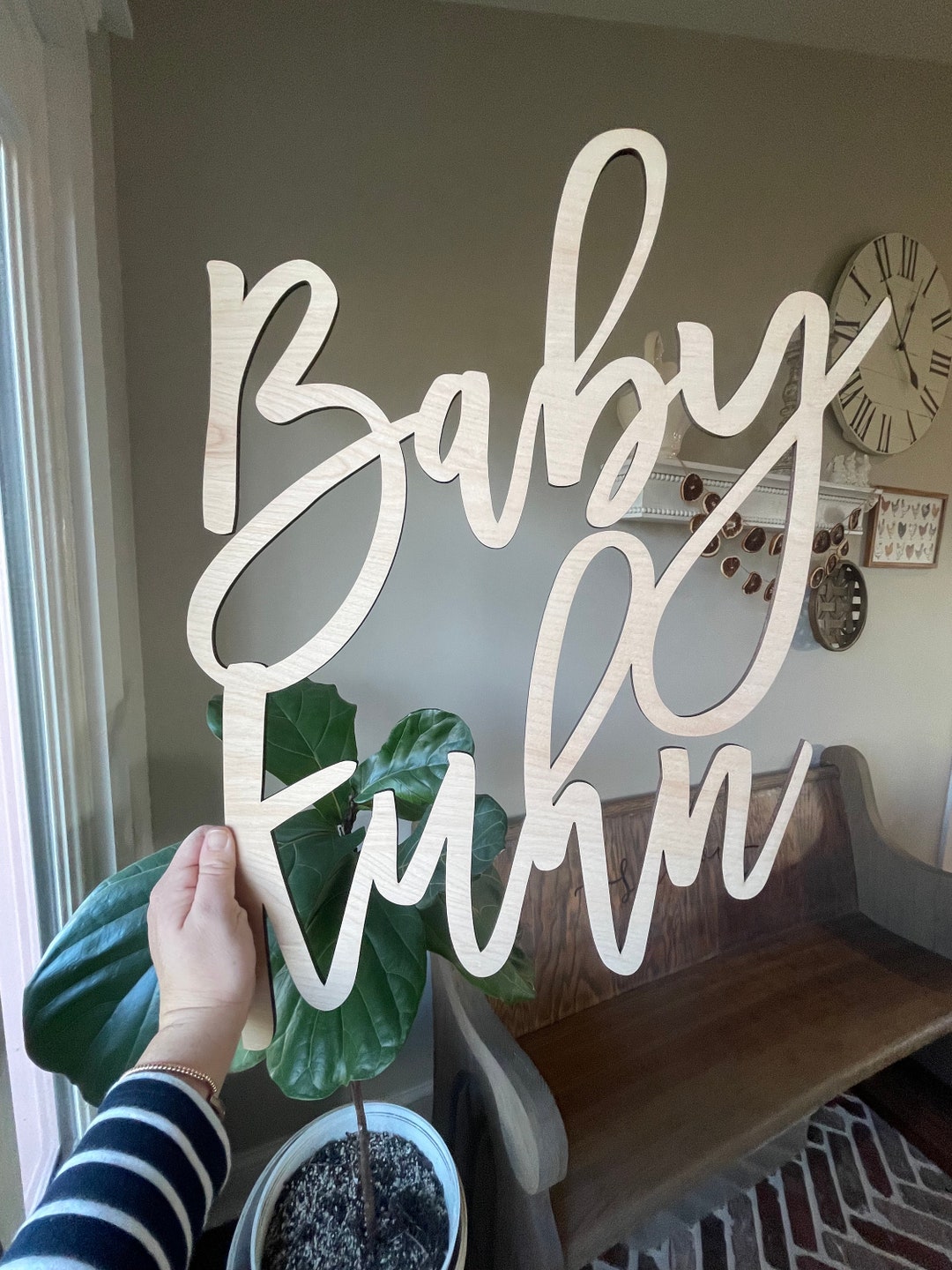 Baby Sign - Gender Reveal Sign - Pregnancy Announcement Sign • Baby ...