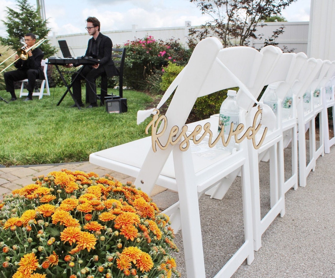 Reserved Seating Signs Ii Wedding Custom Reserved Seat Sign Reserved ...