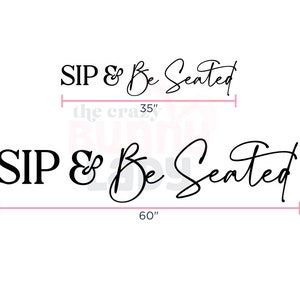 SIP & Be Seated Wedding Sign: Birch Wood Seating Chart - Etsy