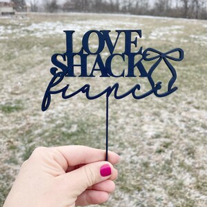 Love Shack Fiancé Cake Topper | Bridal Shower Backdrop • Bachelorette ...