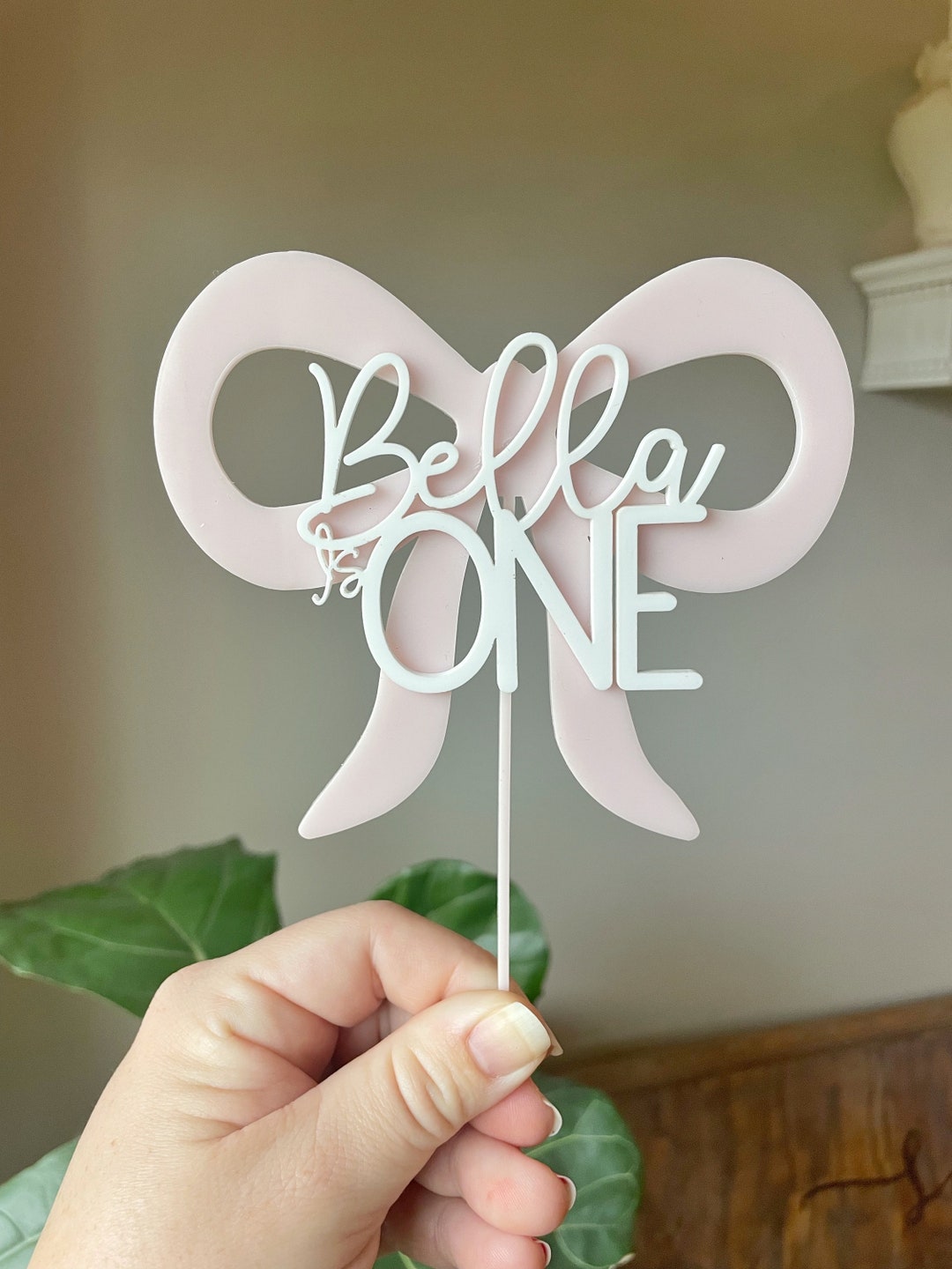 Bow Cake Topper | Pink Bow Coquette Cake Topper • ONE TWO THREE Cake ...