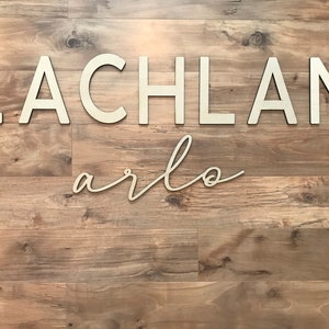 Wooden Name Sign Name Sign for Nursery Boy Custom Wood Baby Name Sign ...