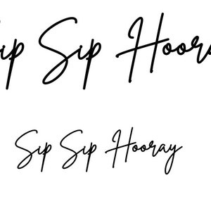 Sip Sip Hooray Sign | Bridal Shower Sign • Wedding Sign • Bachelorette ...