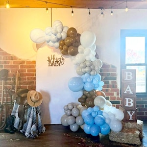 Howdy Baby Wooden Baby Shower Backdrop Sign: Cowboy/cowgirl Decor - Etsy