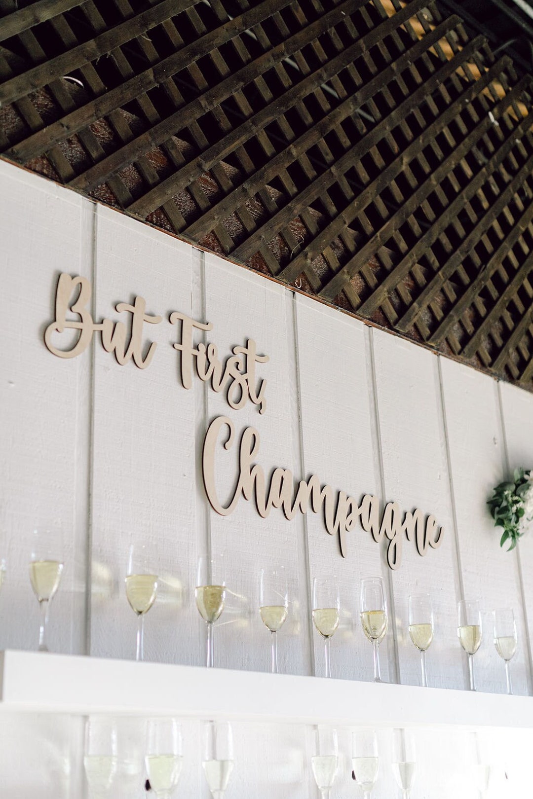 But First, Champagne Wedding Sign I | Champagne Wall Sign • Cocktail ...